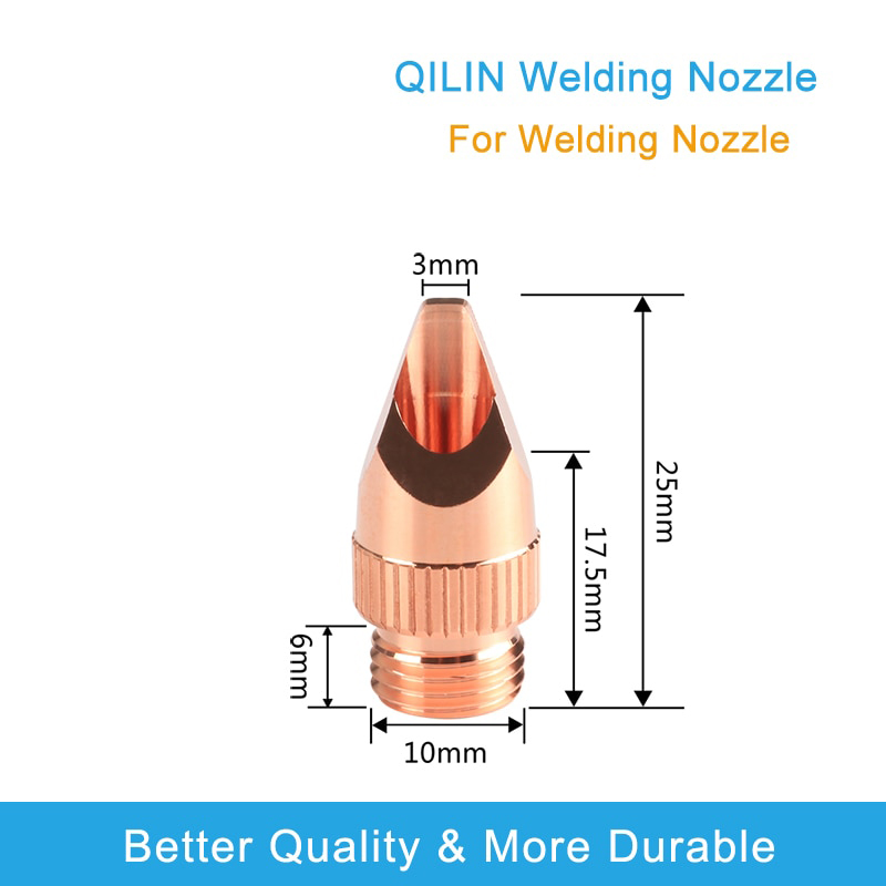Laser Welding Nozzle M10 Thread Diameter 11.8mm Hand-held Copper ...