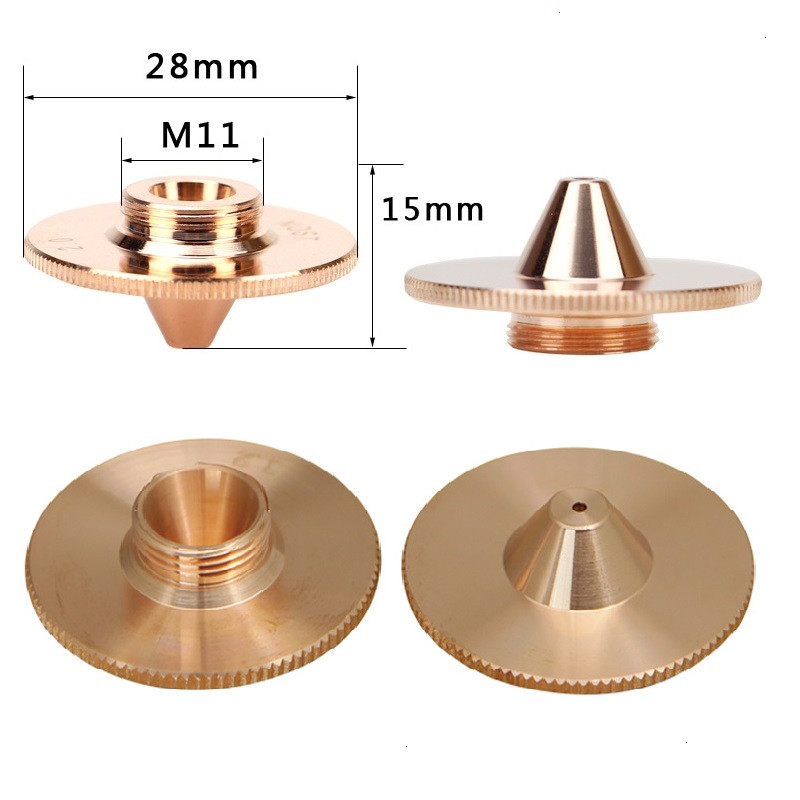 D28 laser cutting nozzle for cutting head single and double layer laser ...